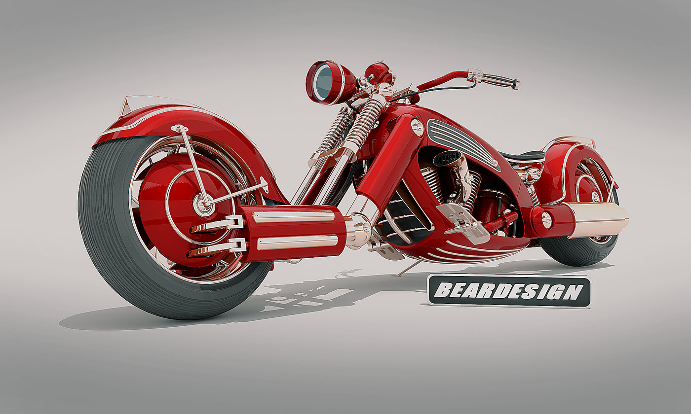 Electric Vintage Chopper Concept by Khairul Anwar Tumingan BEAR at ...