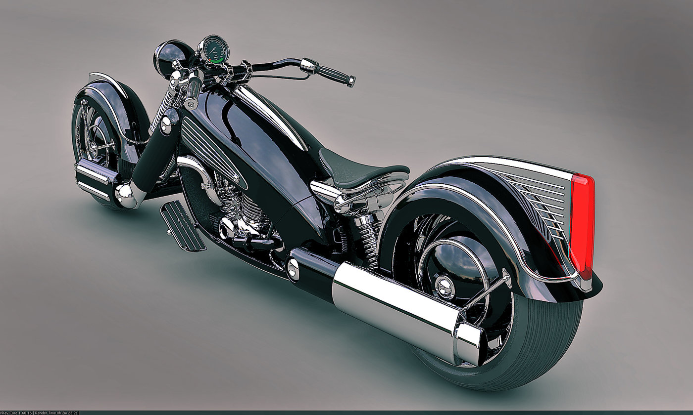 Electric Vintage Chopper Concept by Khairul Anwar Tumingan BEAR at ...