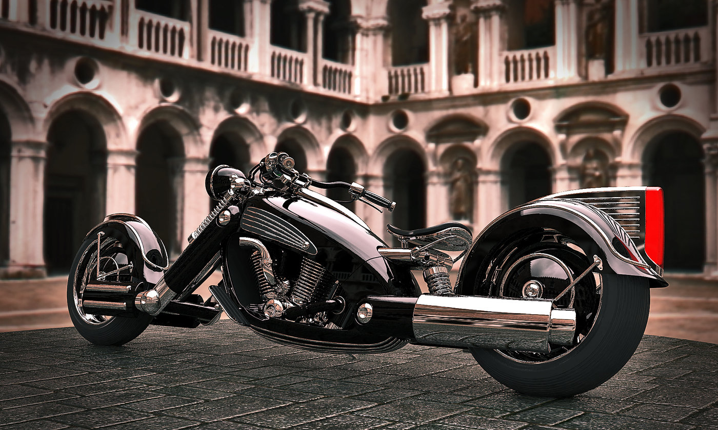 Electric Vintage Chopper Concept by Khairul Anwar Tumingan BEAR at ...