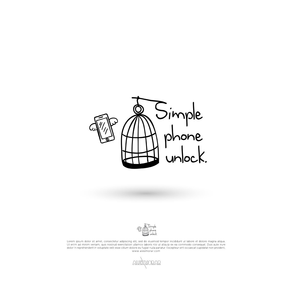 Simple Phone Unlock - logo design by Alex Morar by Morar Alexandru at ...