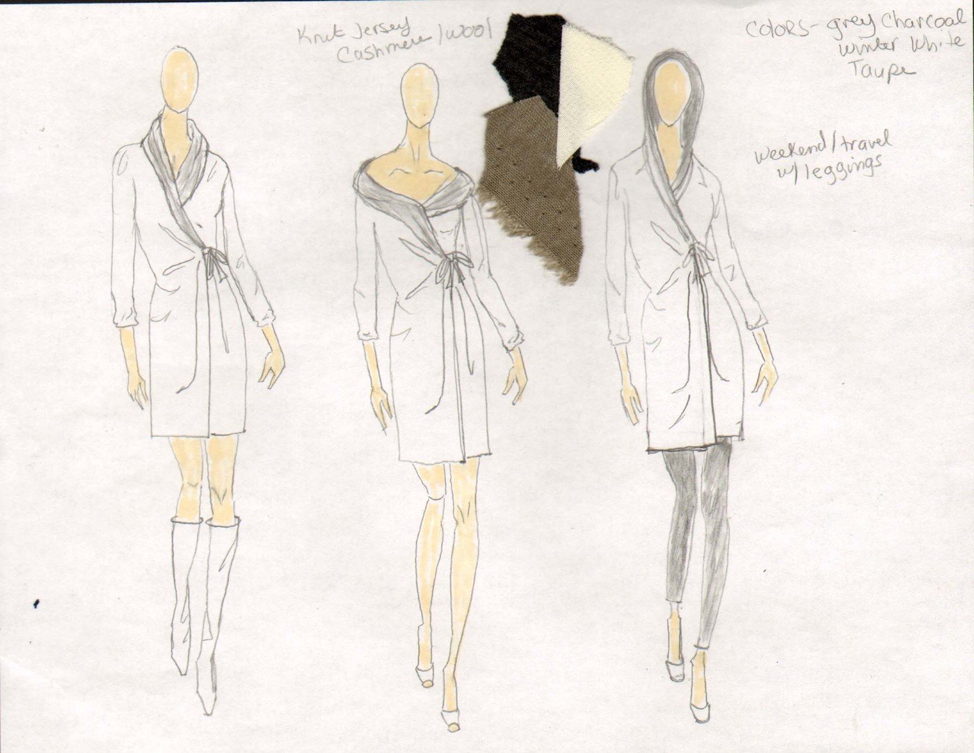 Sketch Book / Hand Drawn Flats by Corey Powers at Coroflot.com