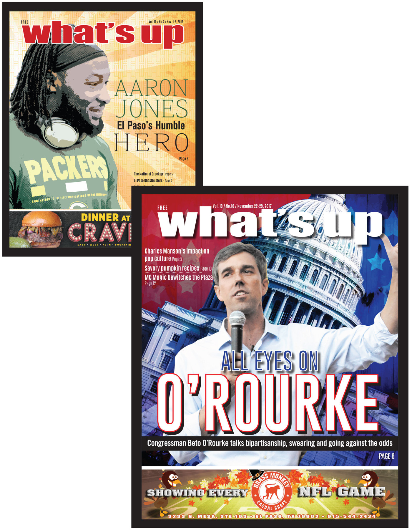 What's Up Weekly covers by X Miller at Coroflot.com