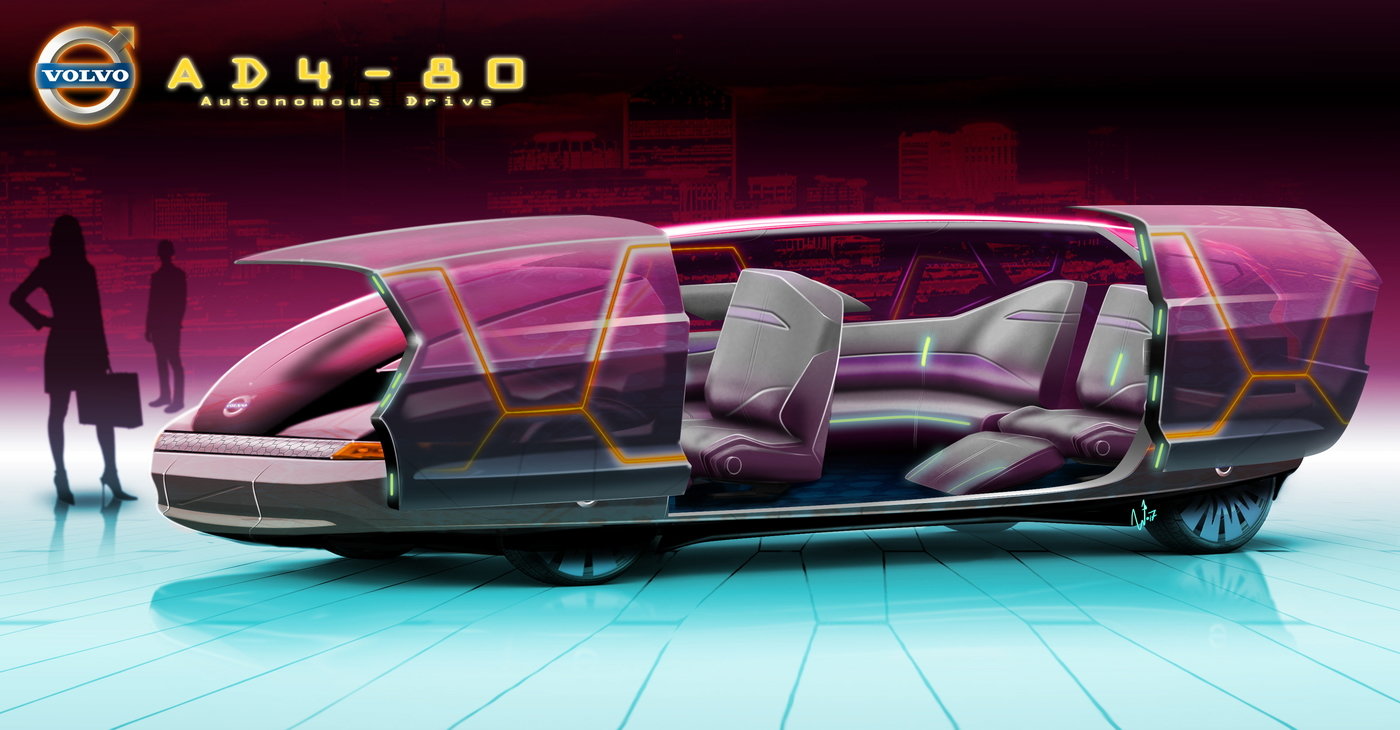 Volvo EVs and Autonomous Concepts by Niklas Wejedal at Coroflot.com
