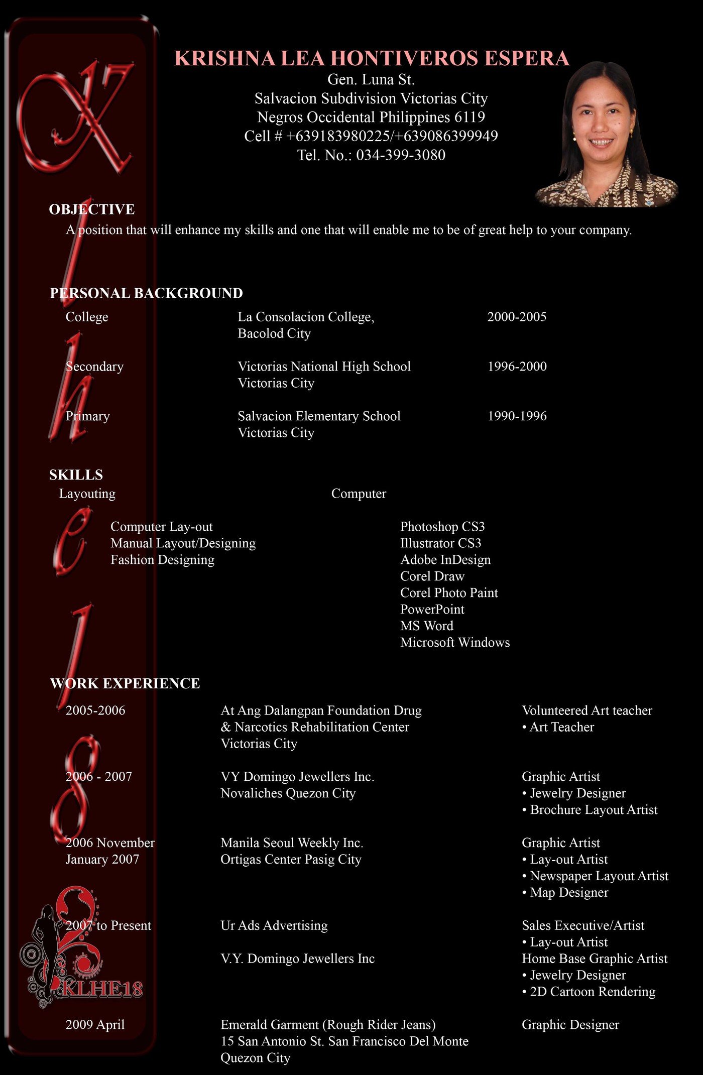 RESUME by krish espera at Coroflot.com