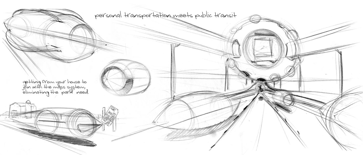 Automotive sketches by David Byron at Coroflot.com