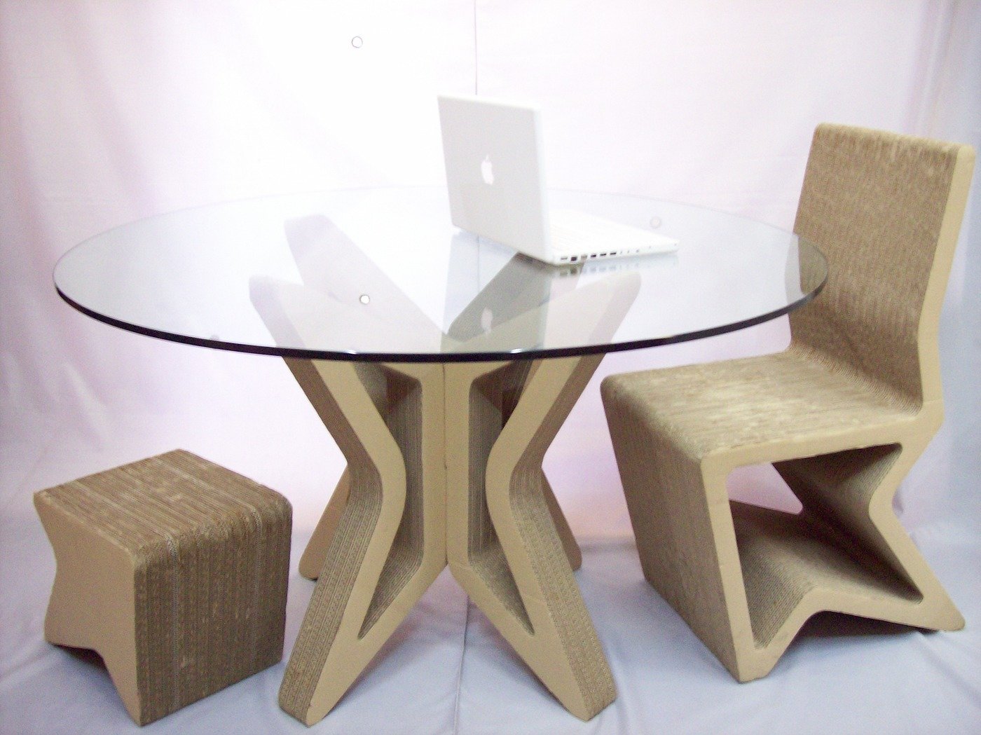 Cardboard furniture by Konstantin Achkov at Coroflot.com