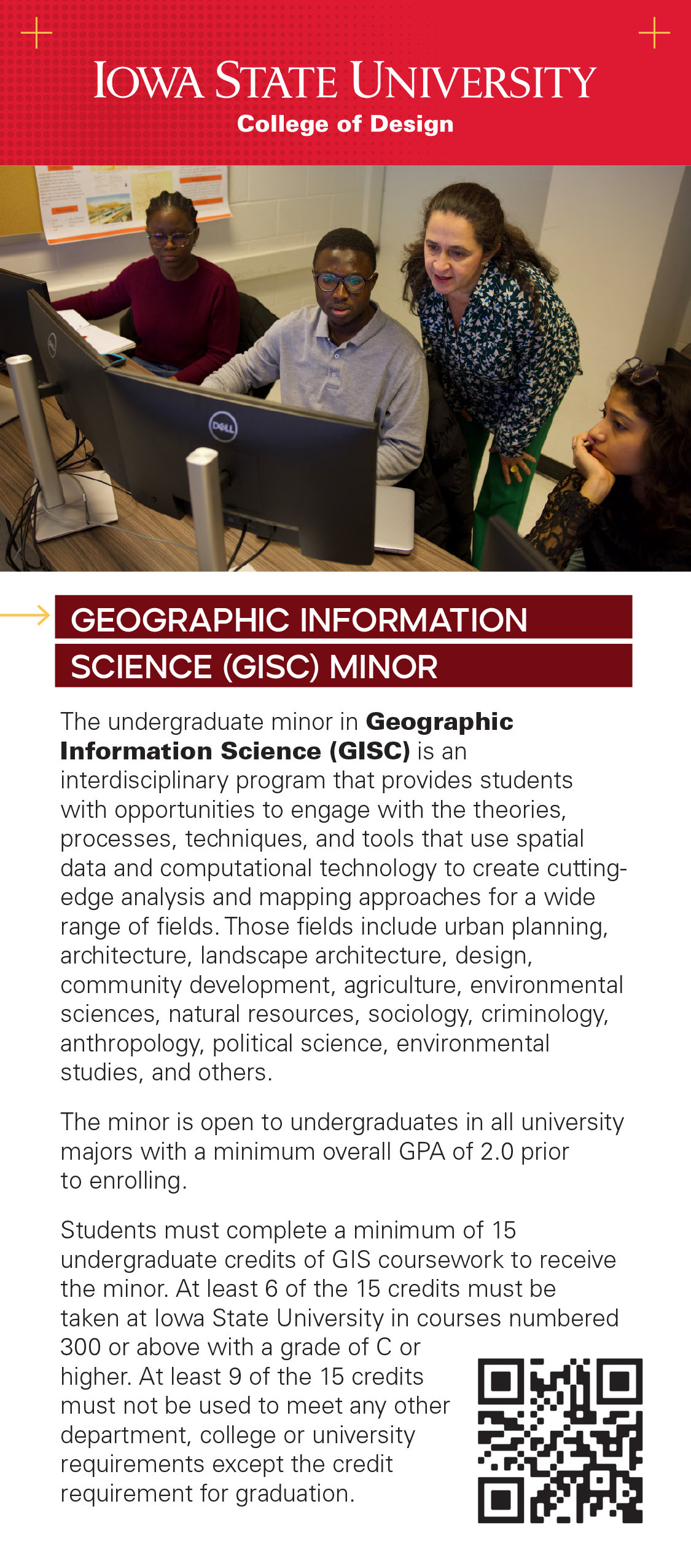 GIS Minor Handout by Alison Weidemann at Coroflot.com