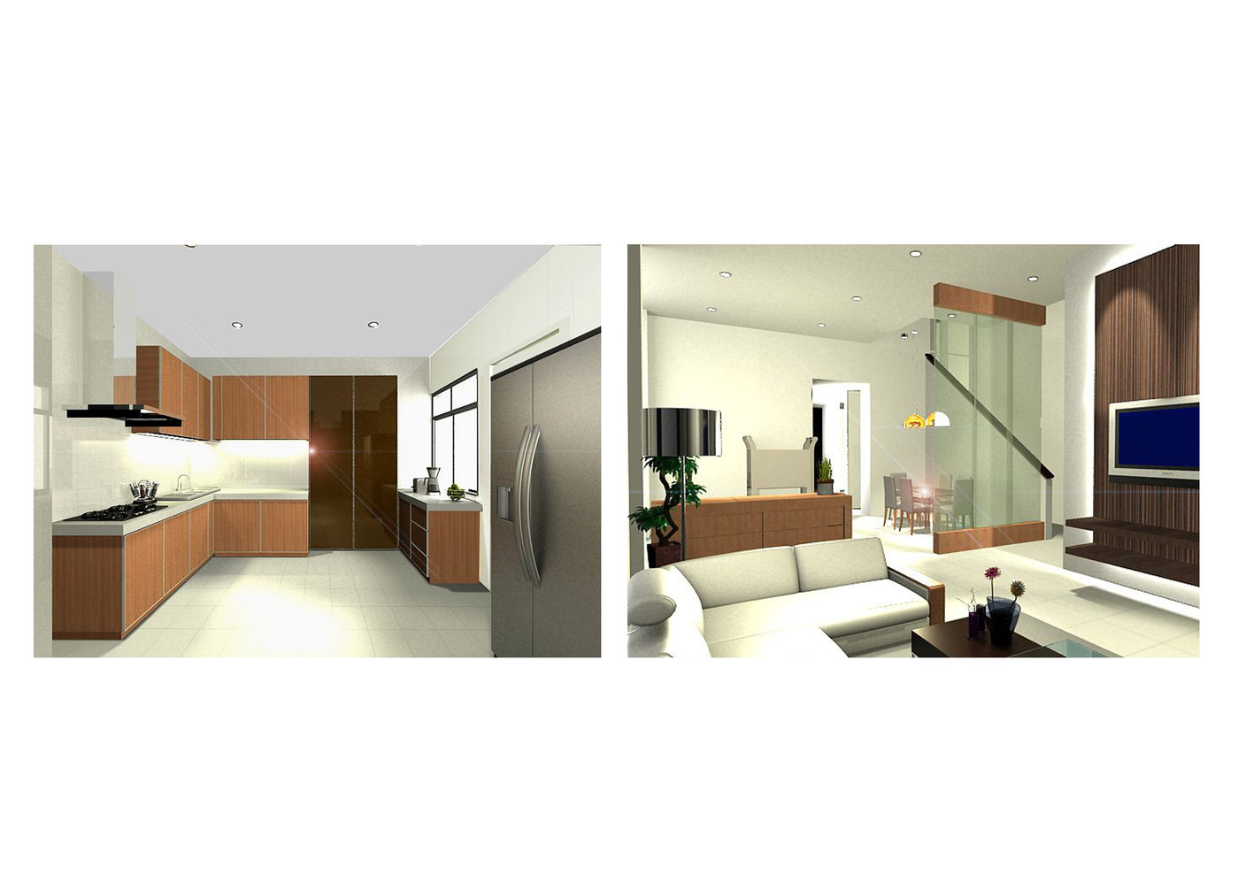 Living Hall & Kitchen by Ken Chong at Coroflot.com