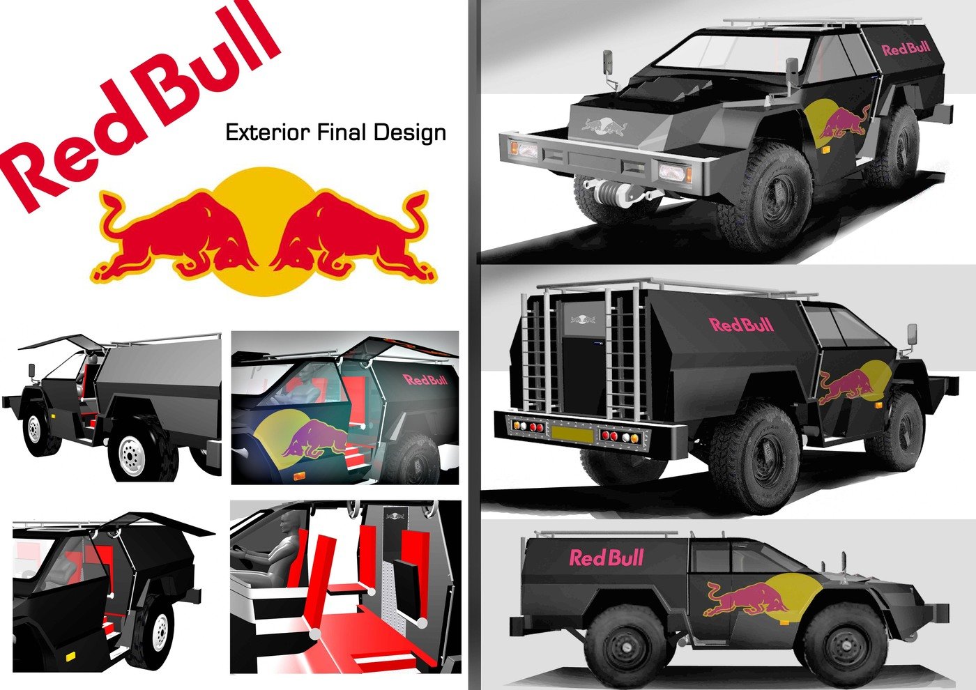 Red Bull Kamaz Promotion Vehicle Design by Neal Thomas at Coroflot.com