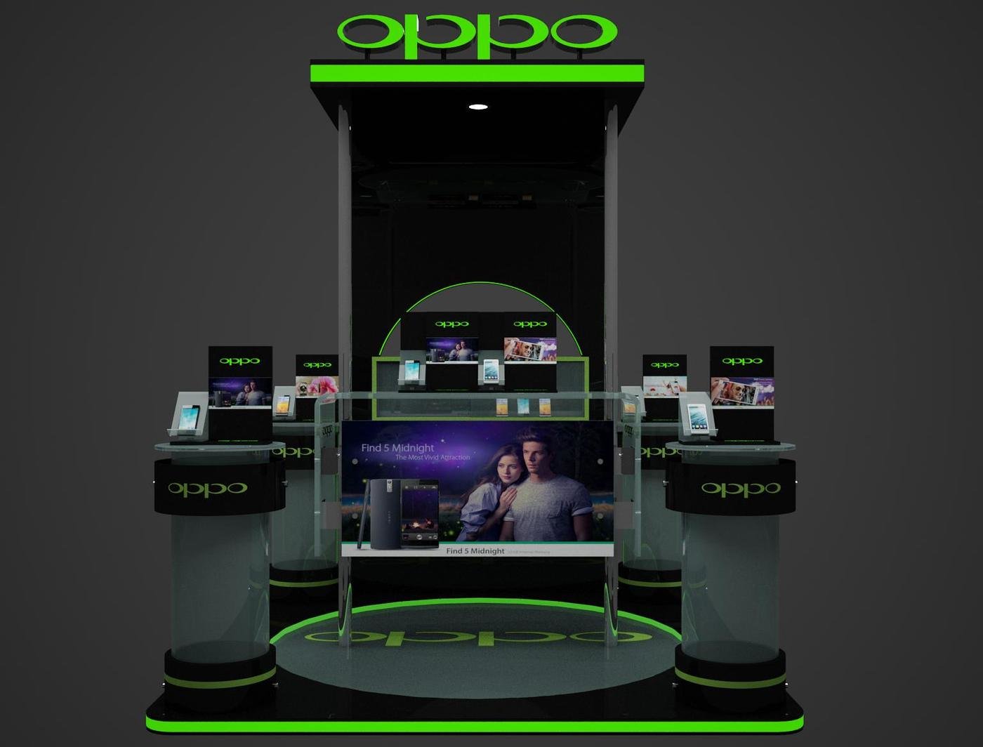 oppo promo booth by BAGUS KOREANTO PUTRO at Coroflot.com