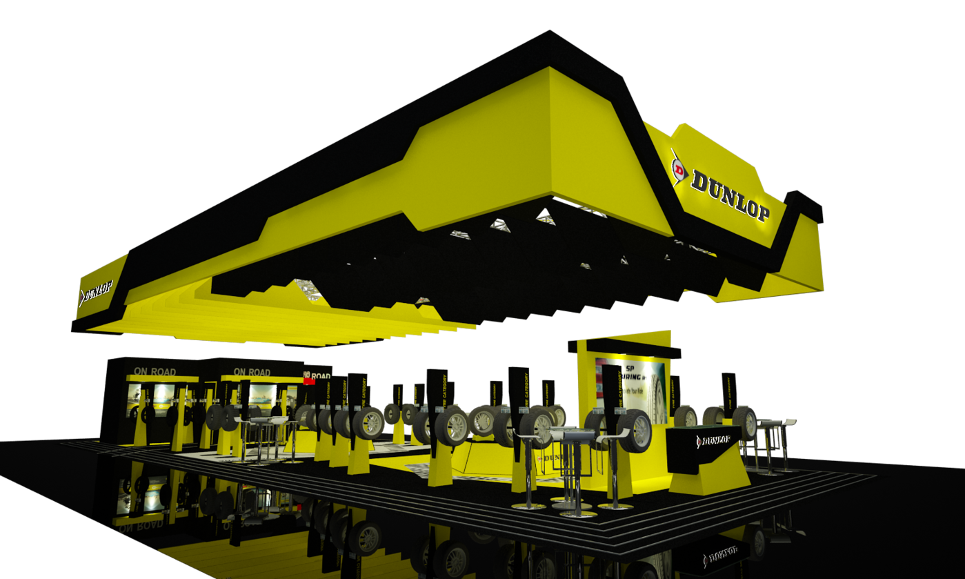 DUNLOP TIRE BOOTH ON GIIAS by BAGUS KOREANTO PUTRO at Coroflot.com