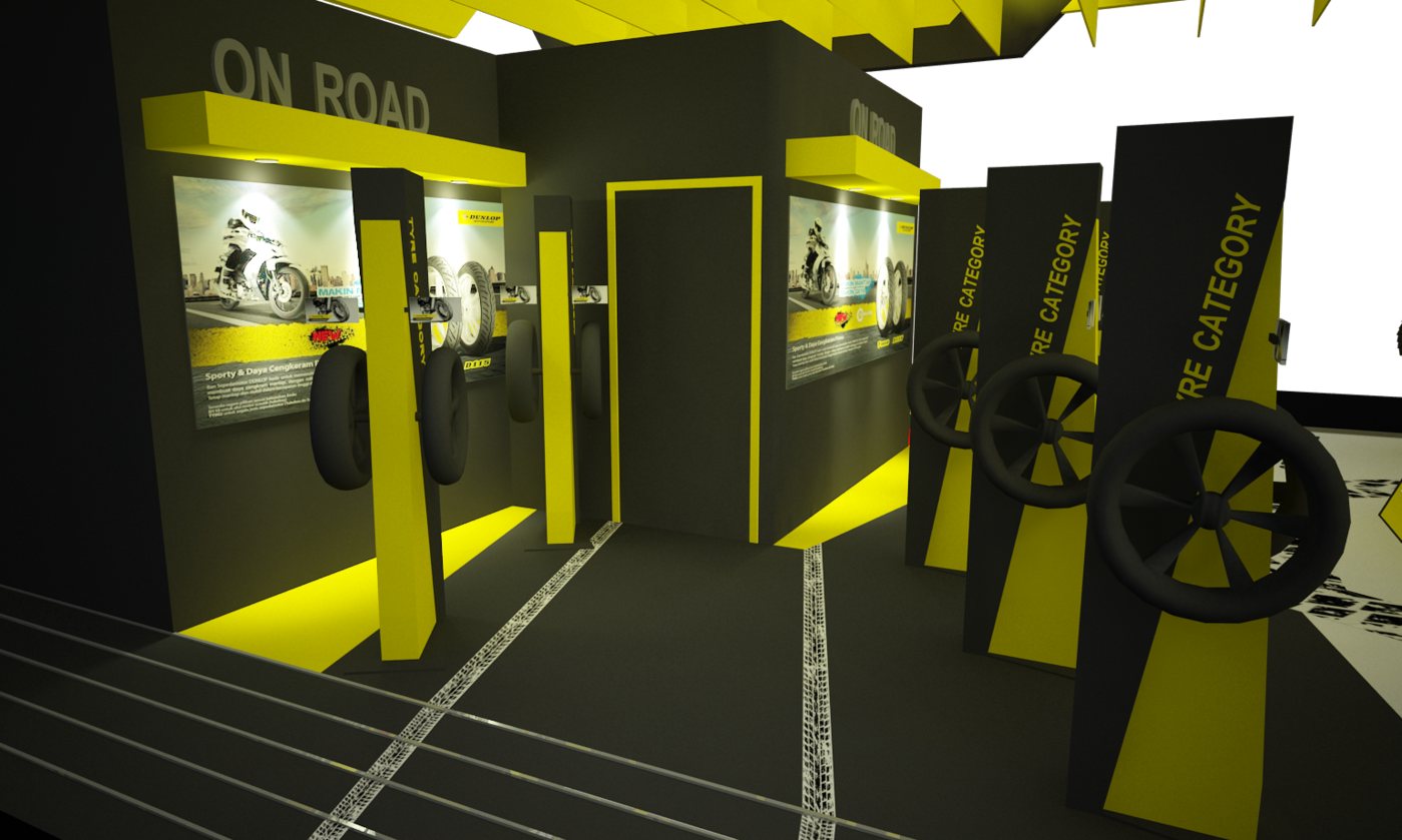 DUNLOP TIRE BOOTH ON GIIAS by BAGUS KOREANTO PUTRO at Coroflot.com
