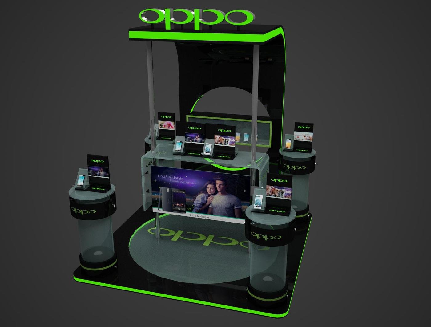 oppo promo booth by BAGUS KOREANTO PUTRO at Coroflot.com