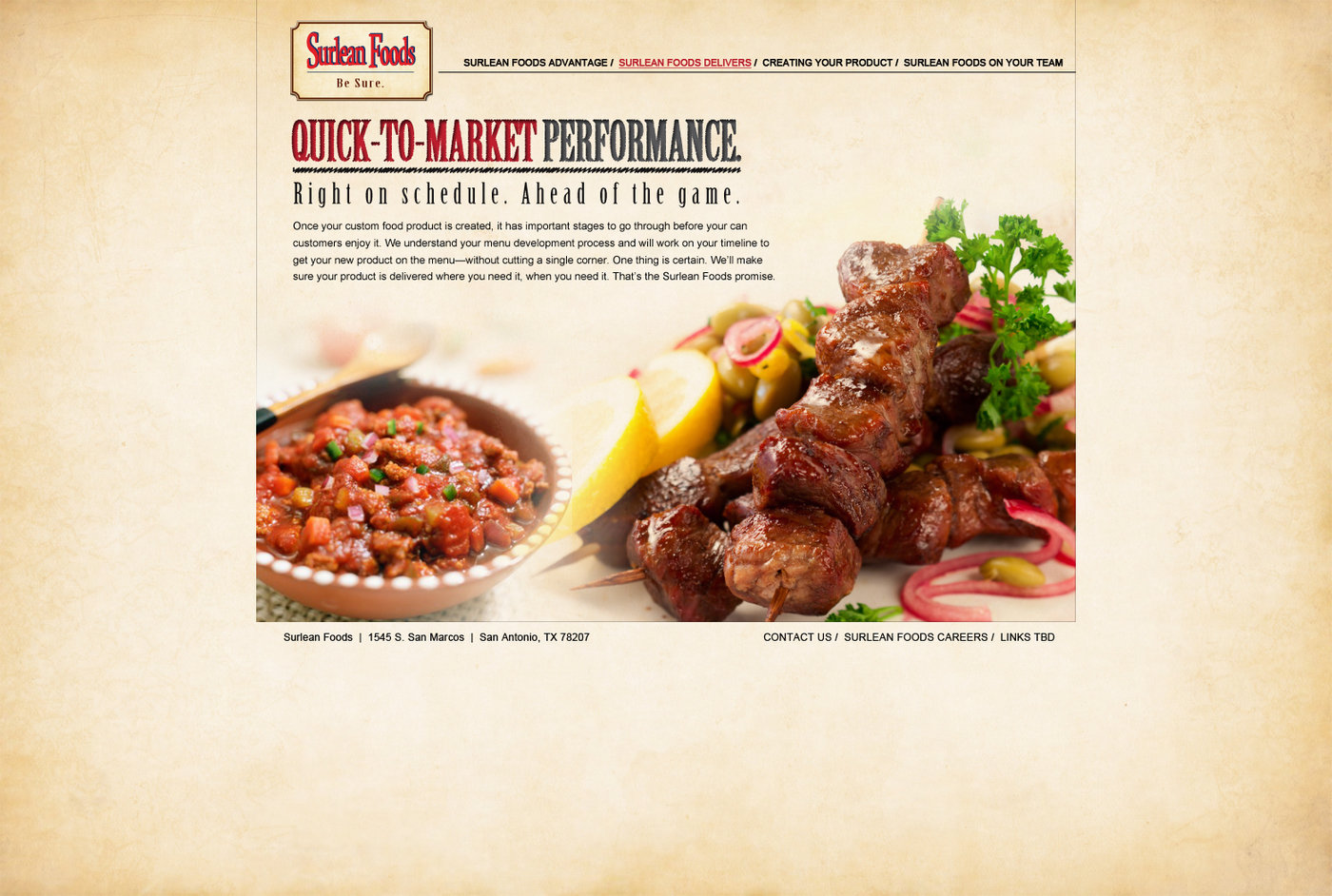 An upload by Aaron Caprariello on Coroflot: to the project Surlean Foods