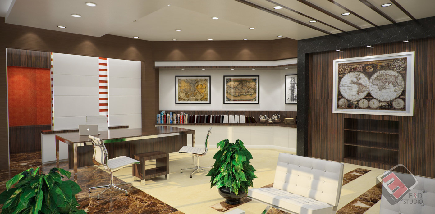 Modern Office Interior - Chairman's Offices by Ferdinand Solas, UAP ...