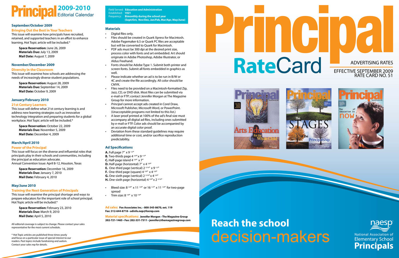 Principal Rate Card by Jennifer Apperson at Coroflot.com