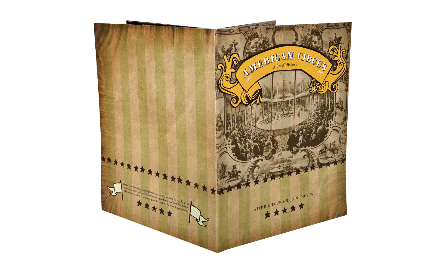 circus brochure by Danielle Gilbert at Coroflot.com