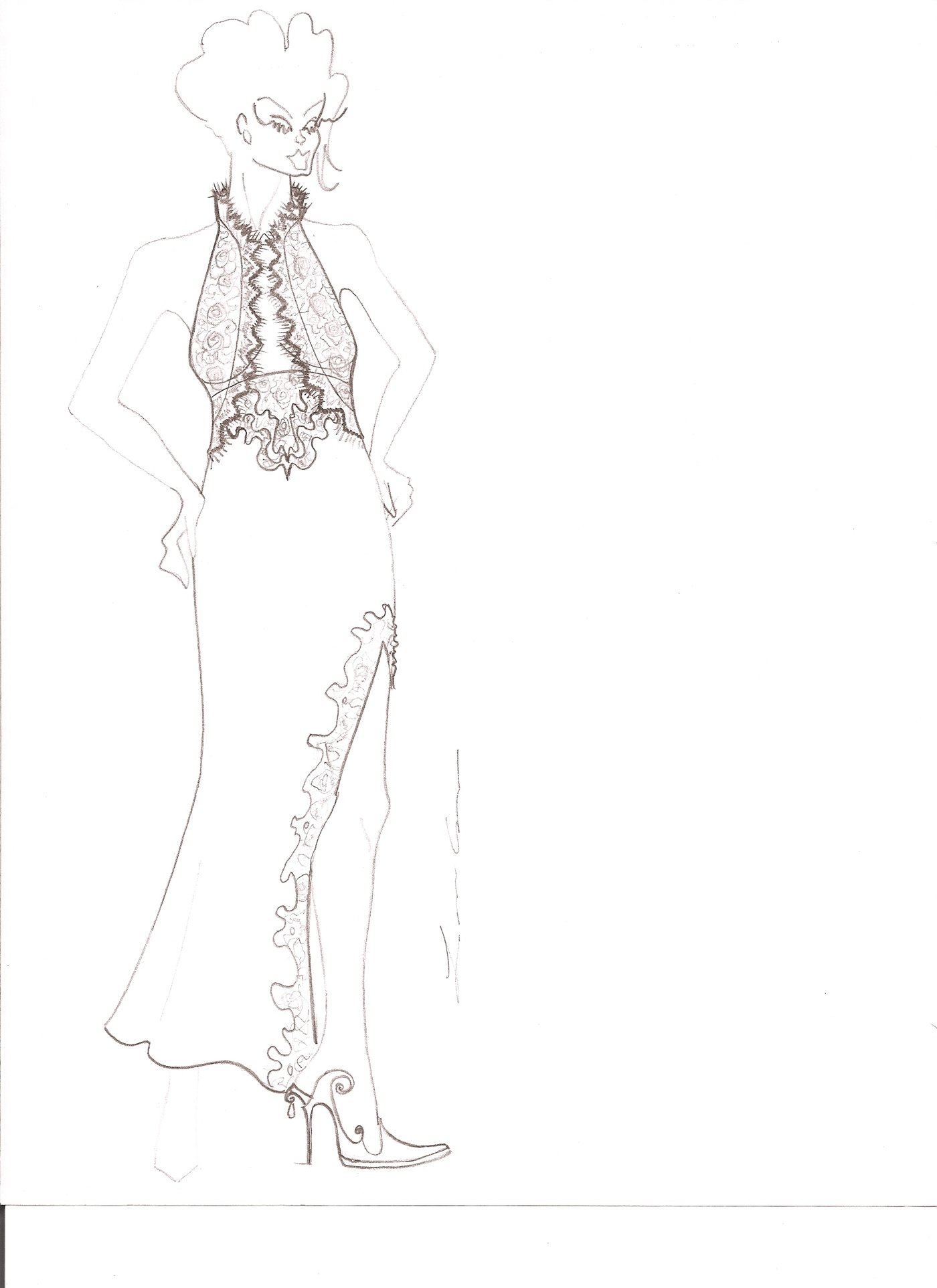 lingerie sketches by Lance Gordon Designs at Coroflot.com