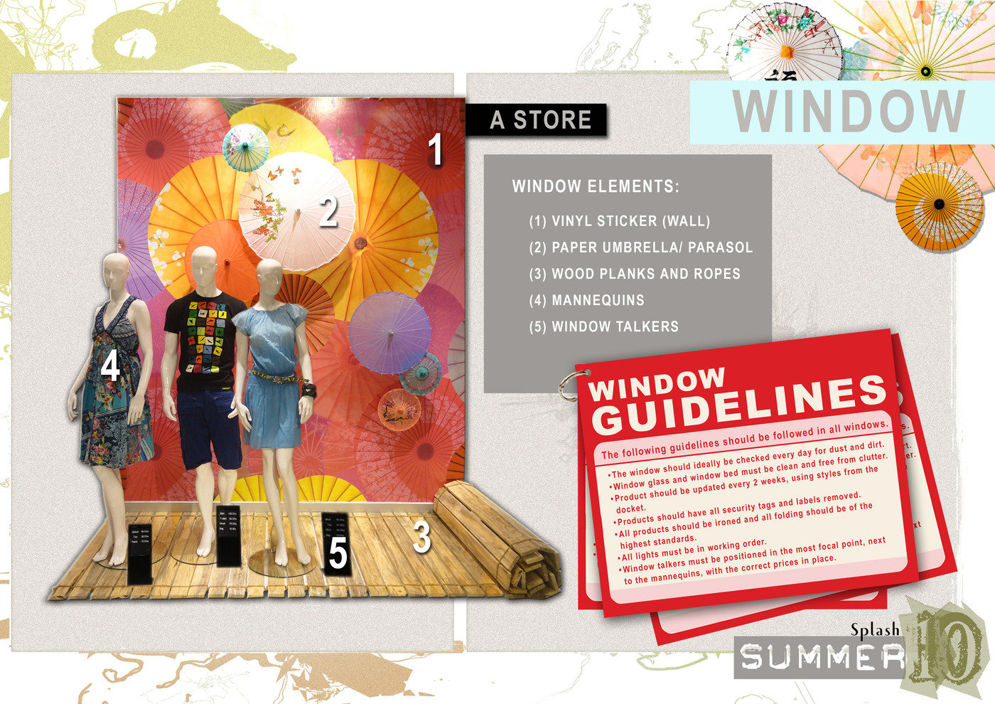 SPLASH - Window Displays by JENSEN GALIZA at Coroflot.com