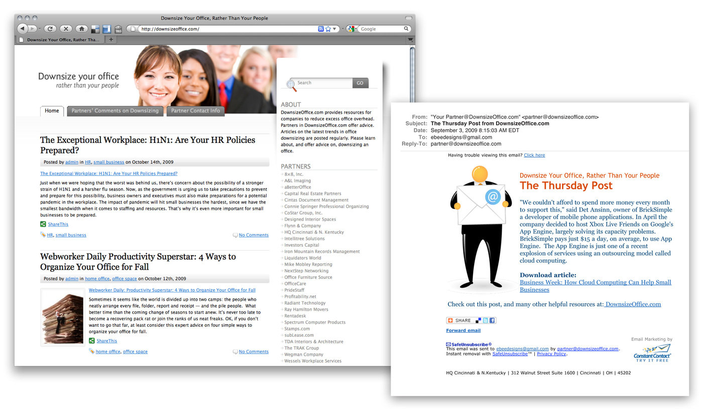 Web Design by Kelly Beech at Coroflot.com