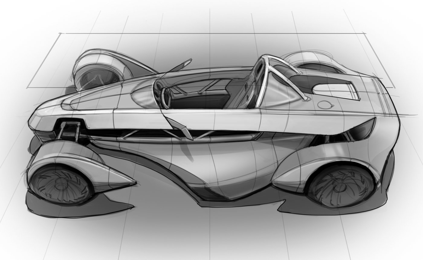Track Car Concept by Kevin Clarridge at Coroflot.com