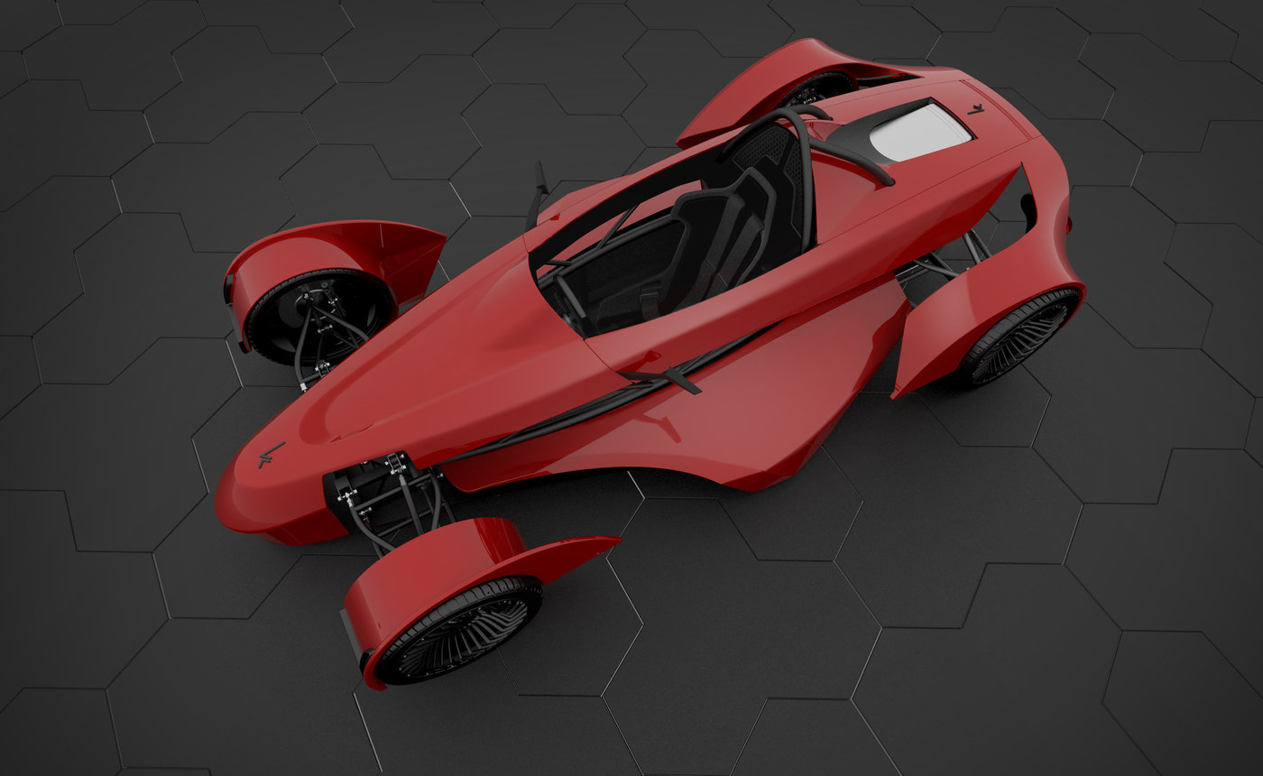 Track Car Concept by Kevin Clarridge at Coroflot.com