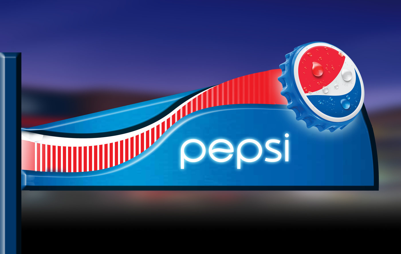 Pepsi Signage Concept by Bodhisatya Bhattacharya at Coroflot.com