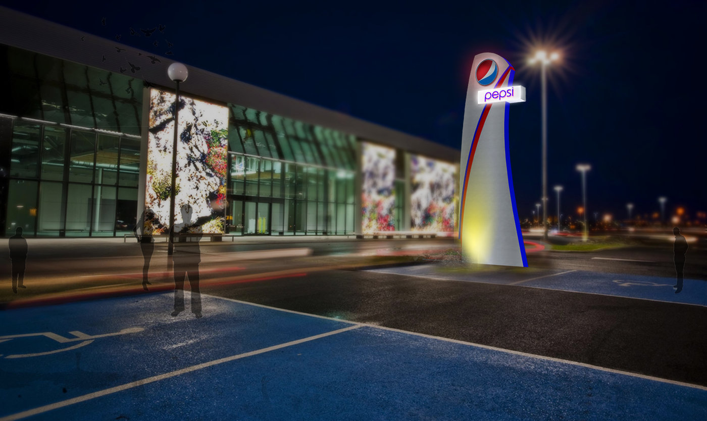 Pepsi Signage Concept by Bodhisatya Bhattacharya at Coroflot.com