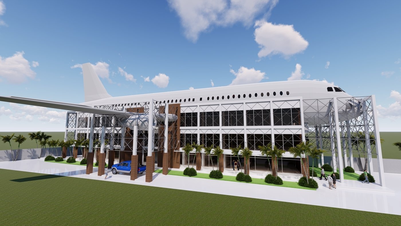 proposed 3 storey building airplane concept by Michael Angelo C. Tilap ...