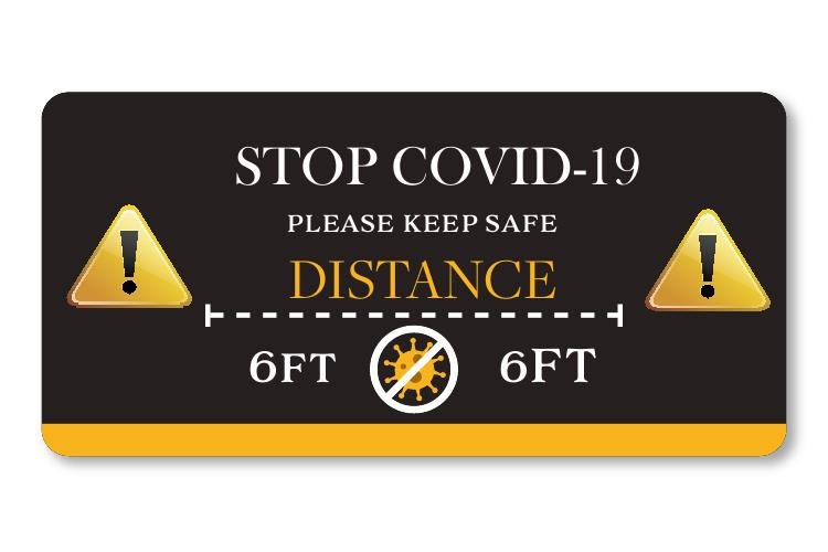 Social Distancing sign by Daniel Soto at Coroflot.com