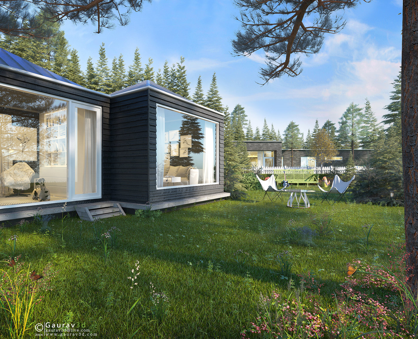 Cabin Rendering-Denmark by Gaurav 3D Architectural Visualisation at ...
