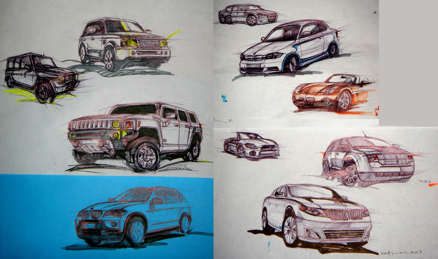 Car Drafts_Jul 09 by Hannah Zhang at Coroflot.com