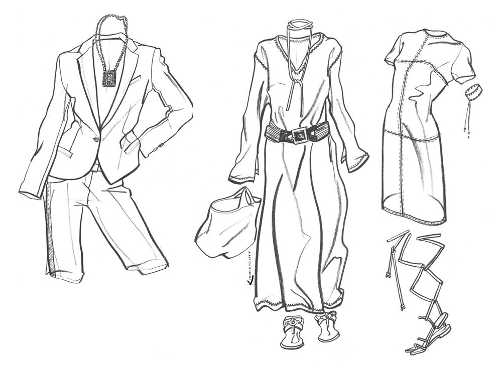 Flat / Cad Sketches & Line Sheets by Kim Honeycutt at Coroflot.com