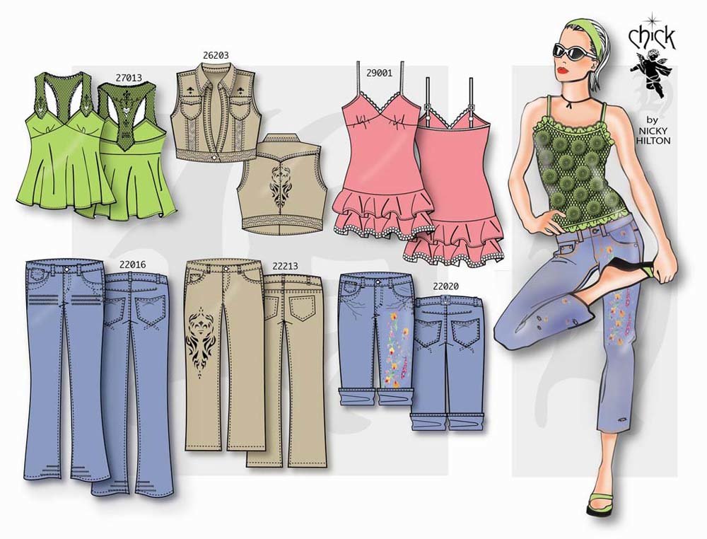 Flat / Cad Sketches & Line Sheets by Kim Honeycutt at Coroflot.com