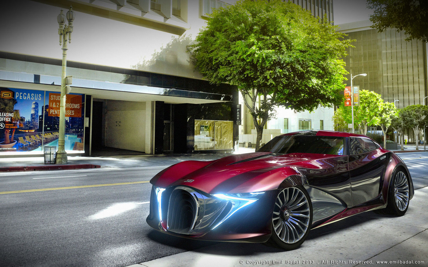 Bugatti Type X7S Concept by Emil Baddal at Coroflot.com