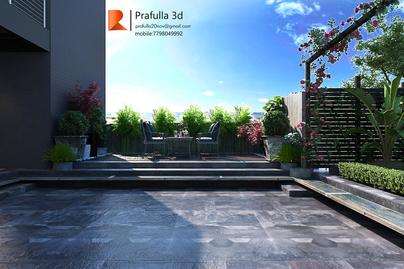 "TERRACE LANDSCAPE-DESIGN". by Prafulla Product/ Architectural ...