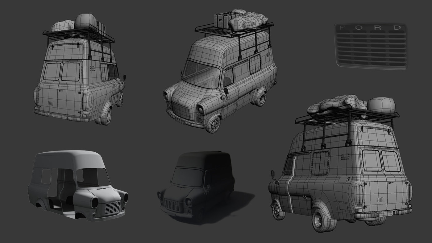 3D cartoon vehicles by Alain _ at Coroflot.com