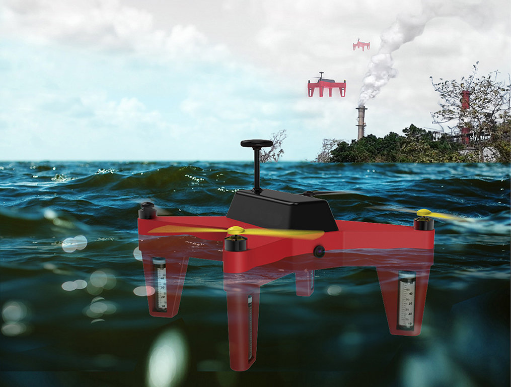 Aquadrone : A UVA for sampling water easily by Lin Yang at Coroflot.com