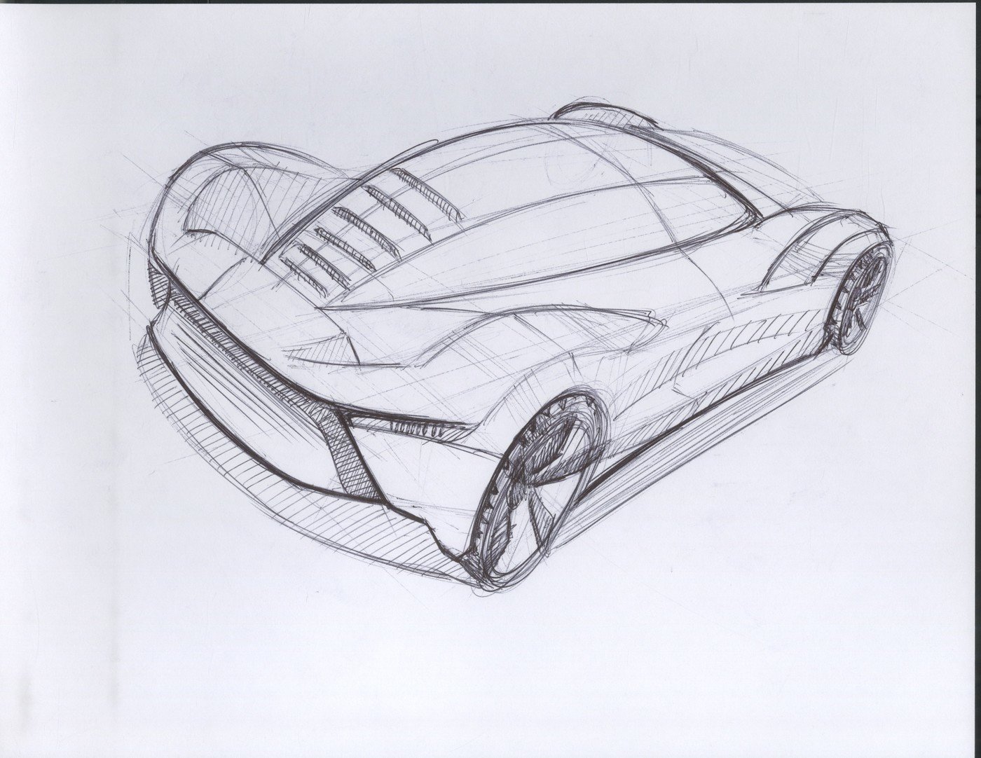 Quick Super car sketches by Gary Anzelmo III at Coroflot.com