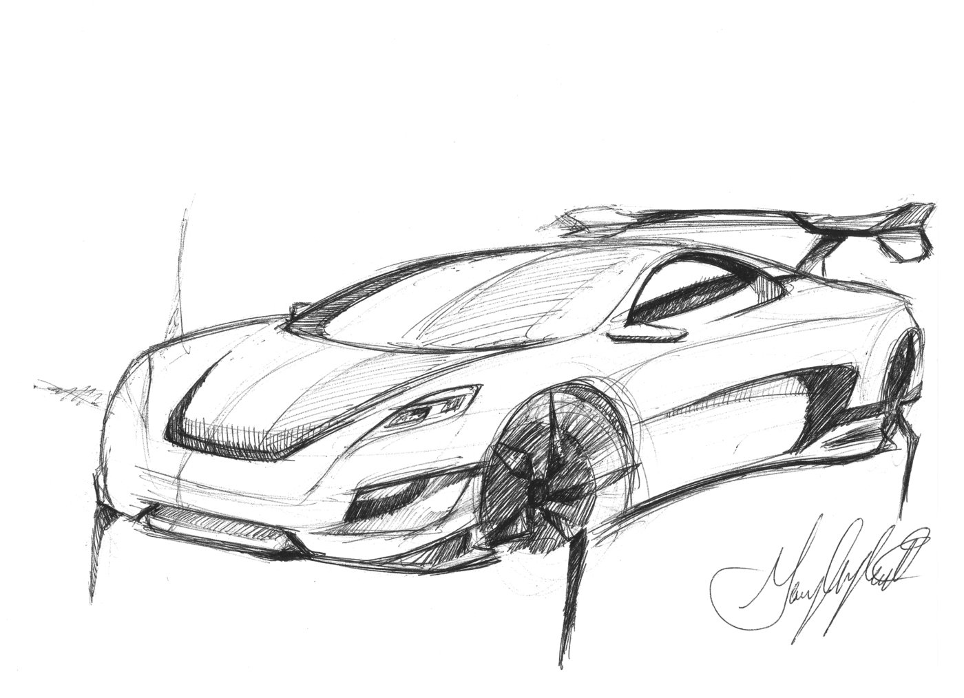Quick Super car sketches by Gary Anzelmo III at Coroflot.com