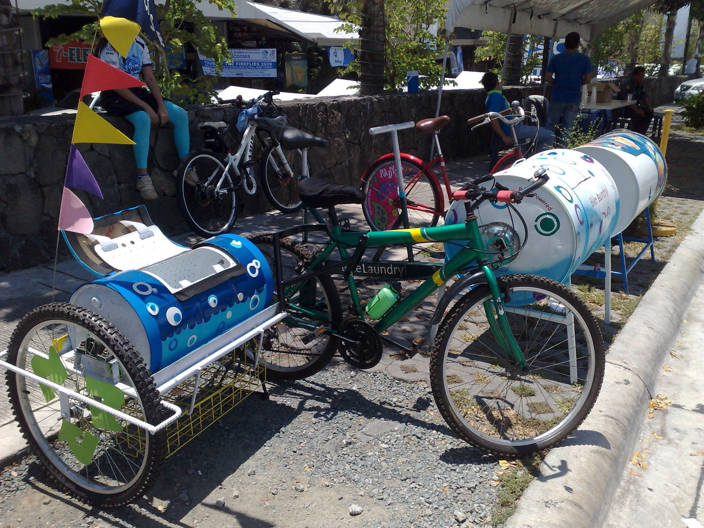 Bicycle powered washing machine by Mitch Shivers at Coroflot.com