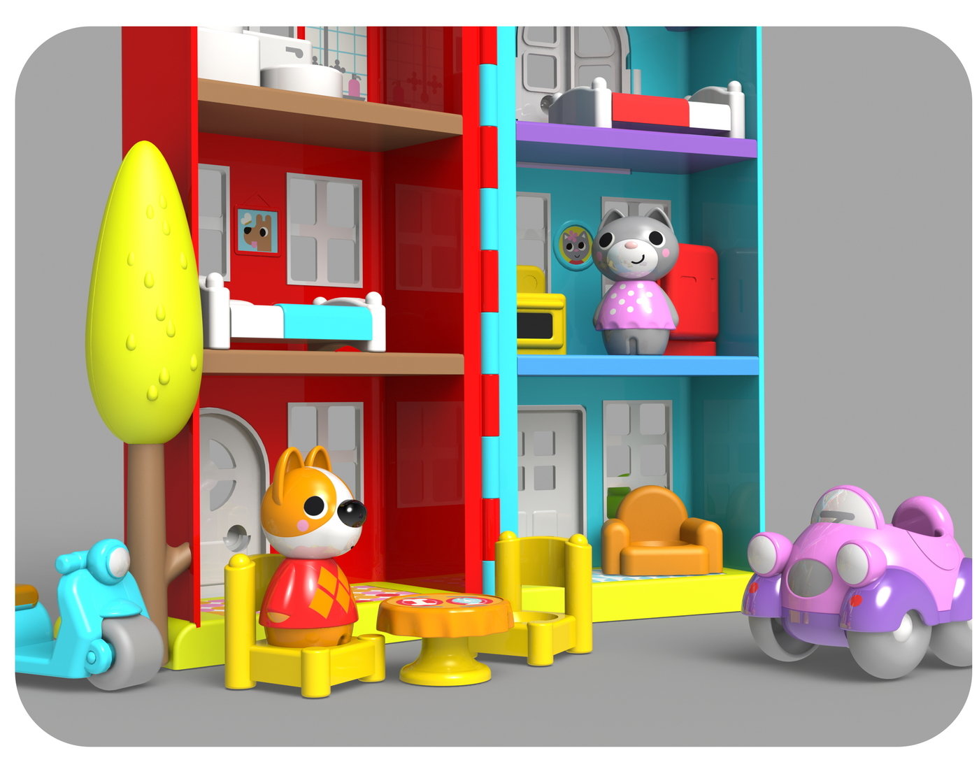 Neighbours playset by Justin Worsley at Coroflot.com