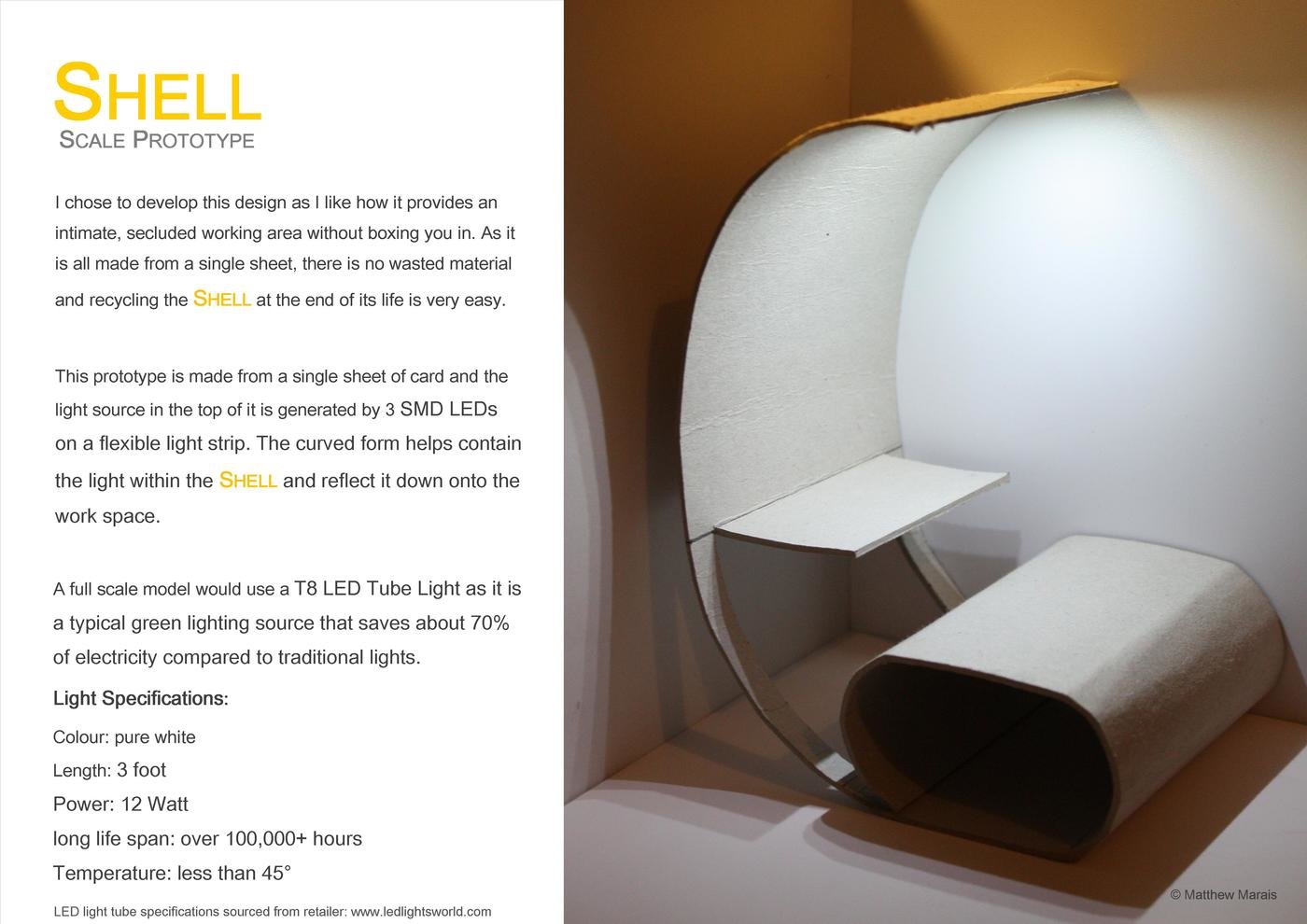 Shell Desk by Matt Marais at Coroflot.com