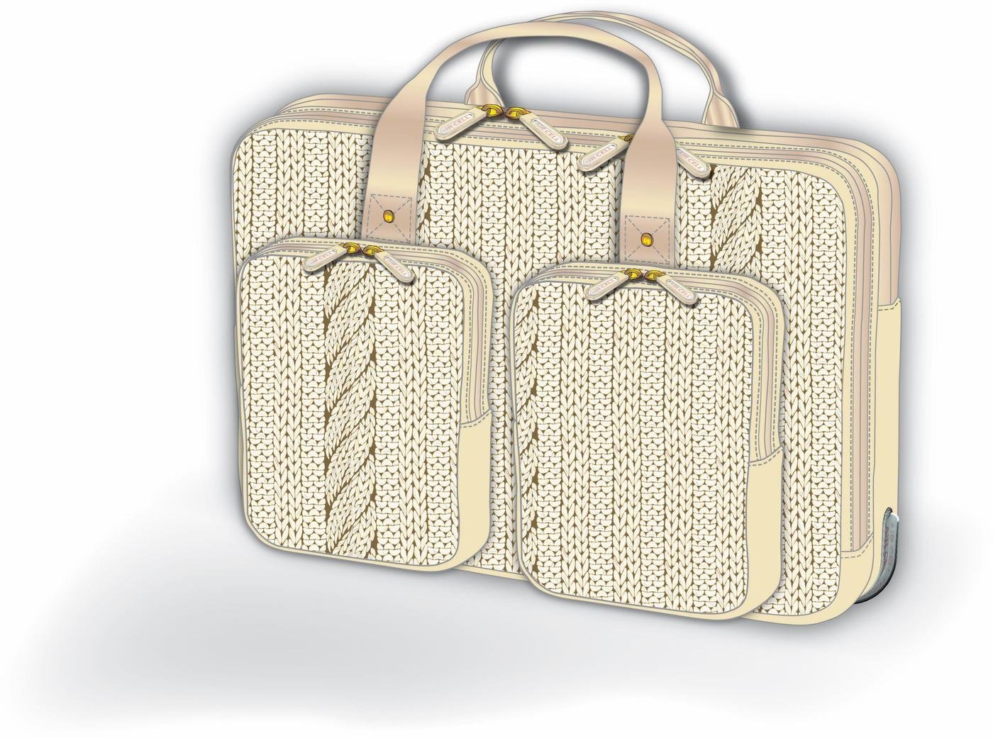 Cable Knit Laptop Bag Collection by Jeff D Levis at Coroflot.com