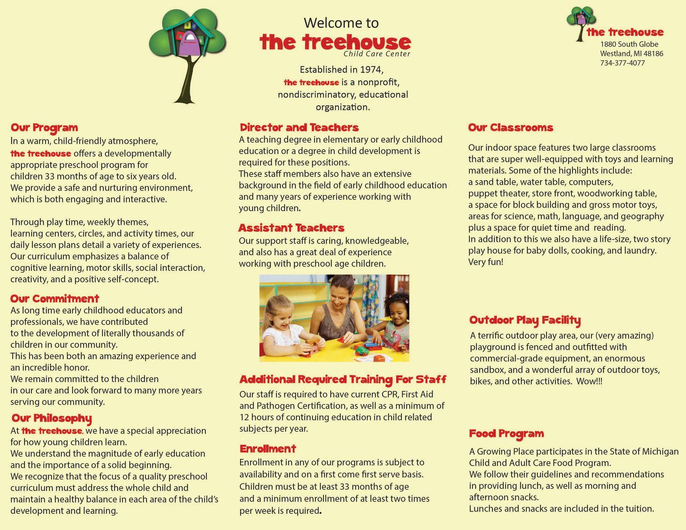 Mock Daycare Brochure By Kim Miller At Coroflot