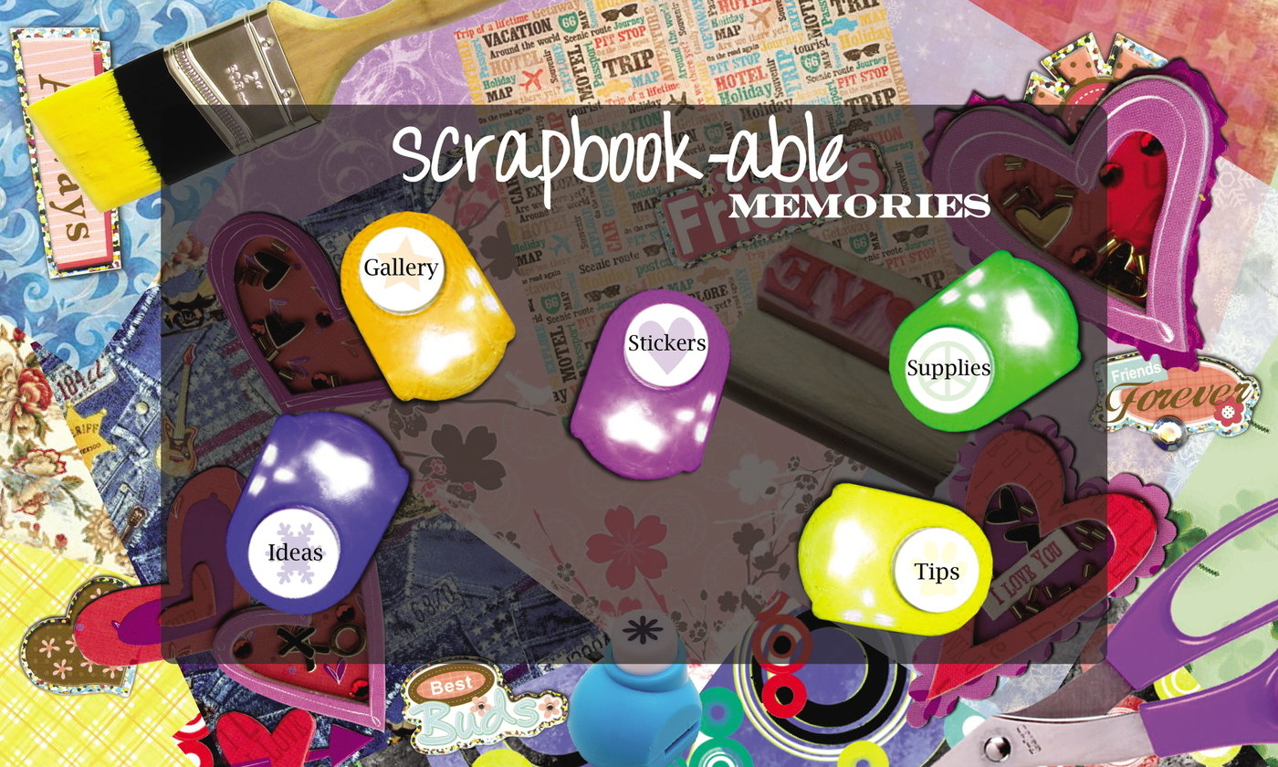 Scrapbook Website Layout by Anna Rozentsvit at Coroflot.com