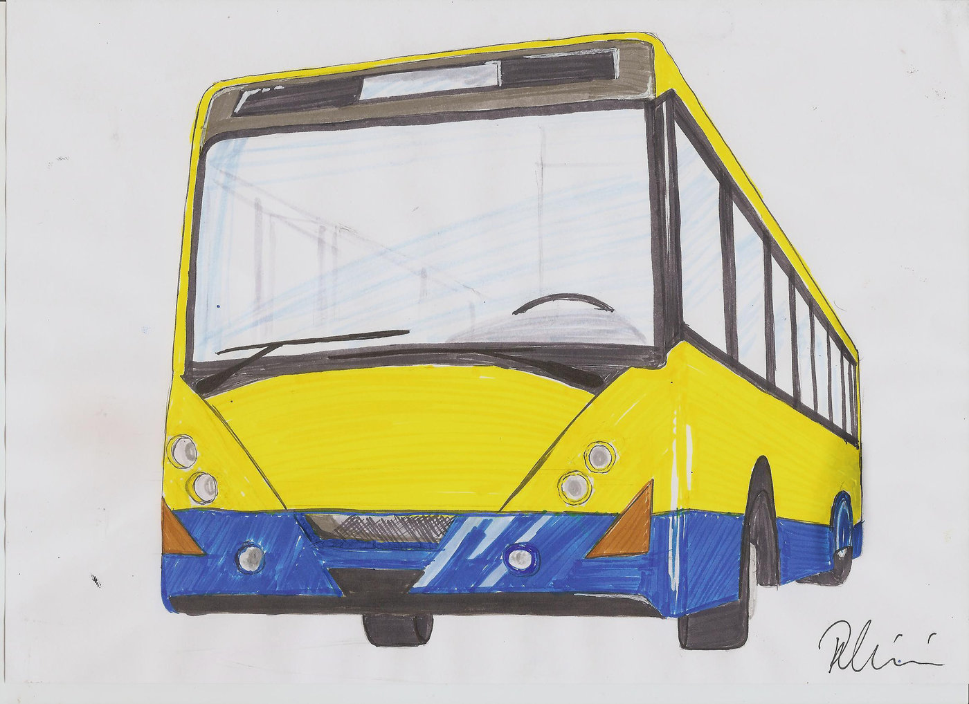 Ikarus 415 Bus Redesign Project by Mate Racz at Coroflot.com