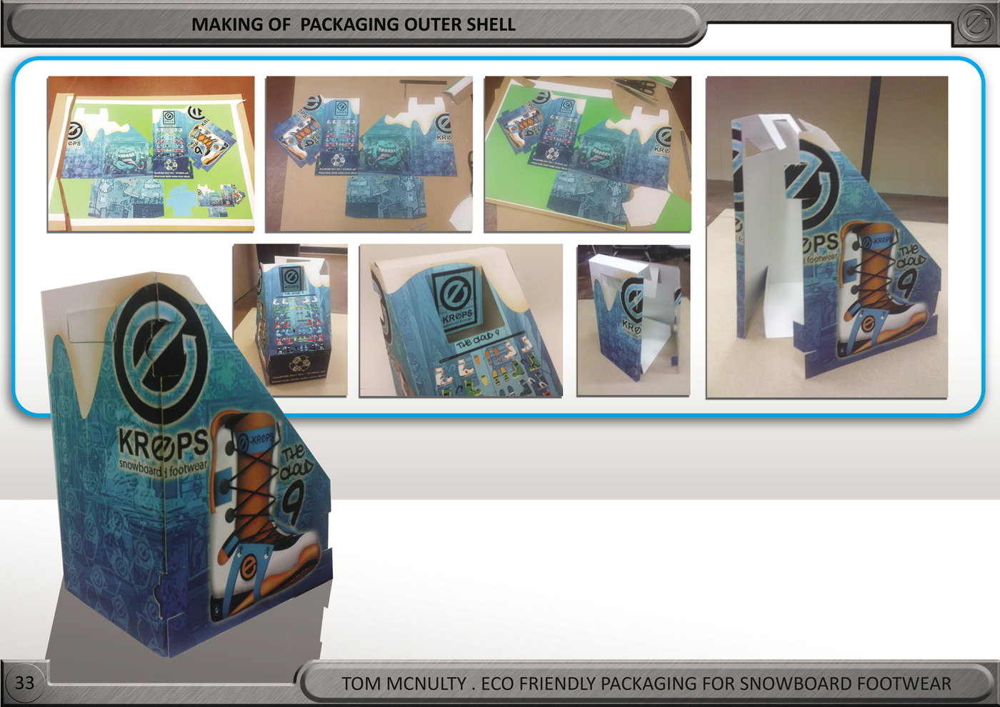 Eco Friendly Snowboard Footwear Packaging by Tom McNulty at Coroflot.com