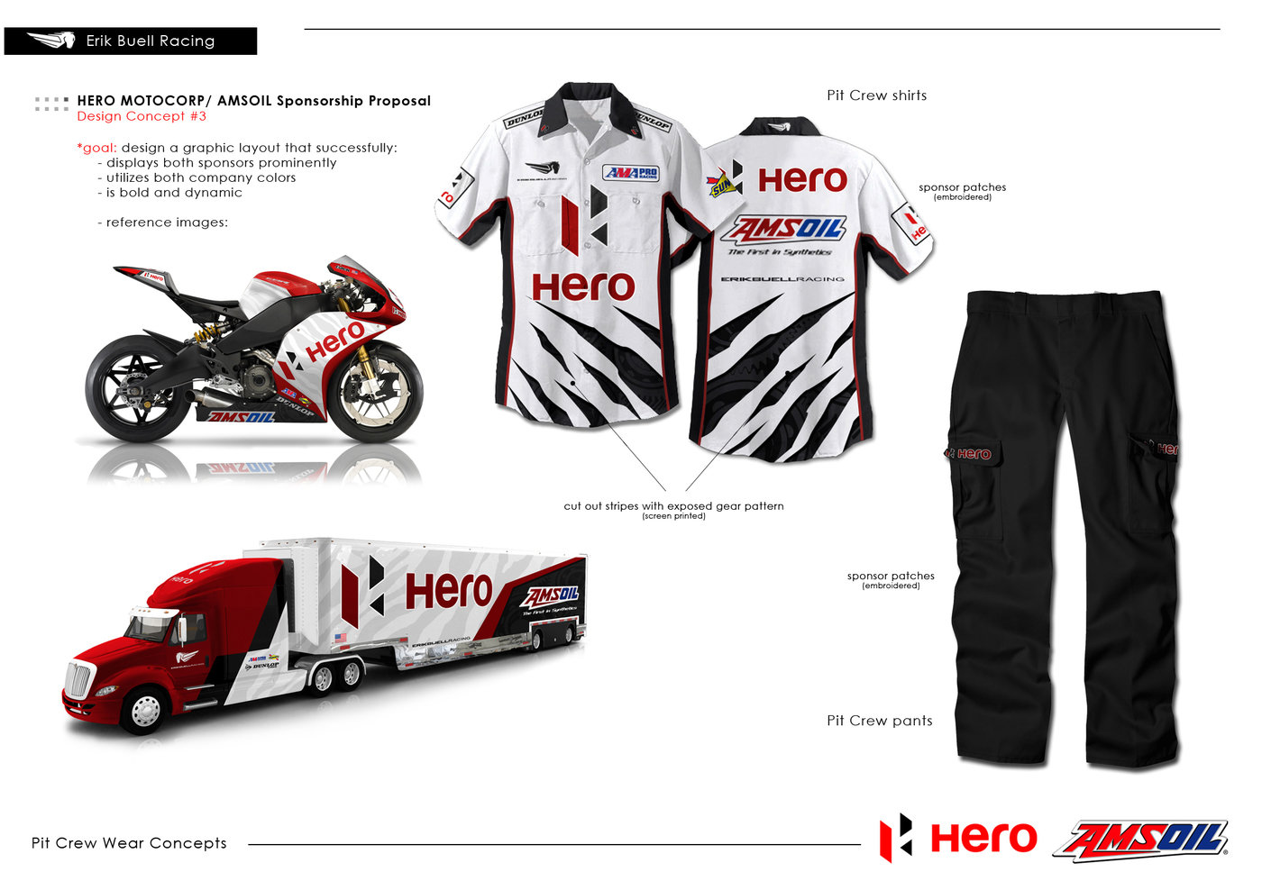 Hero Amsoil sponsorship by SWADE INDUSTRIES /Todd Troutman at Coroflot.com