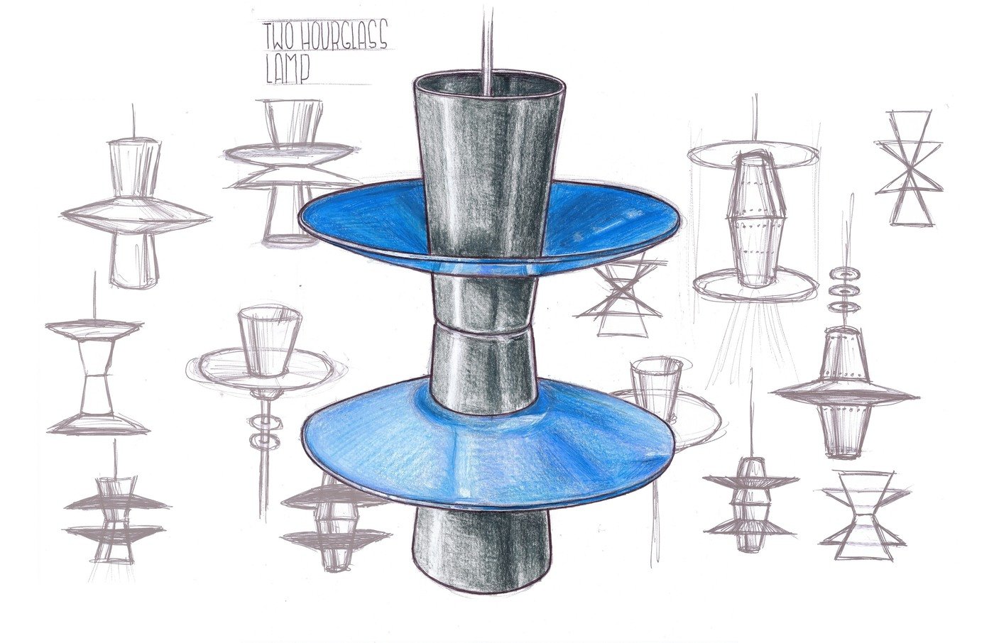 Two Hourglass Lamp by Andrew Templeman at Coroflot.com